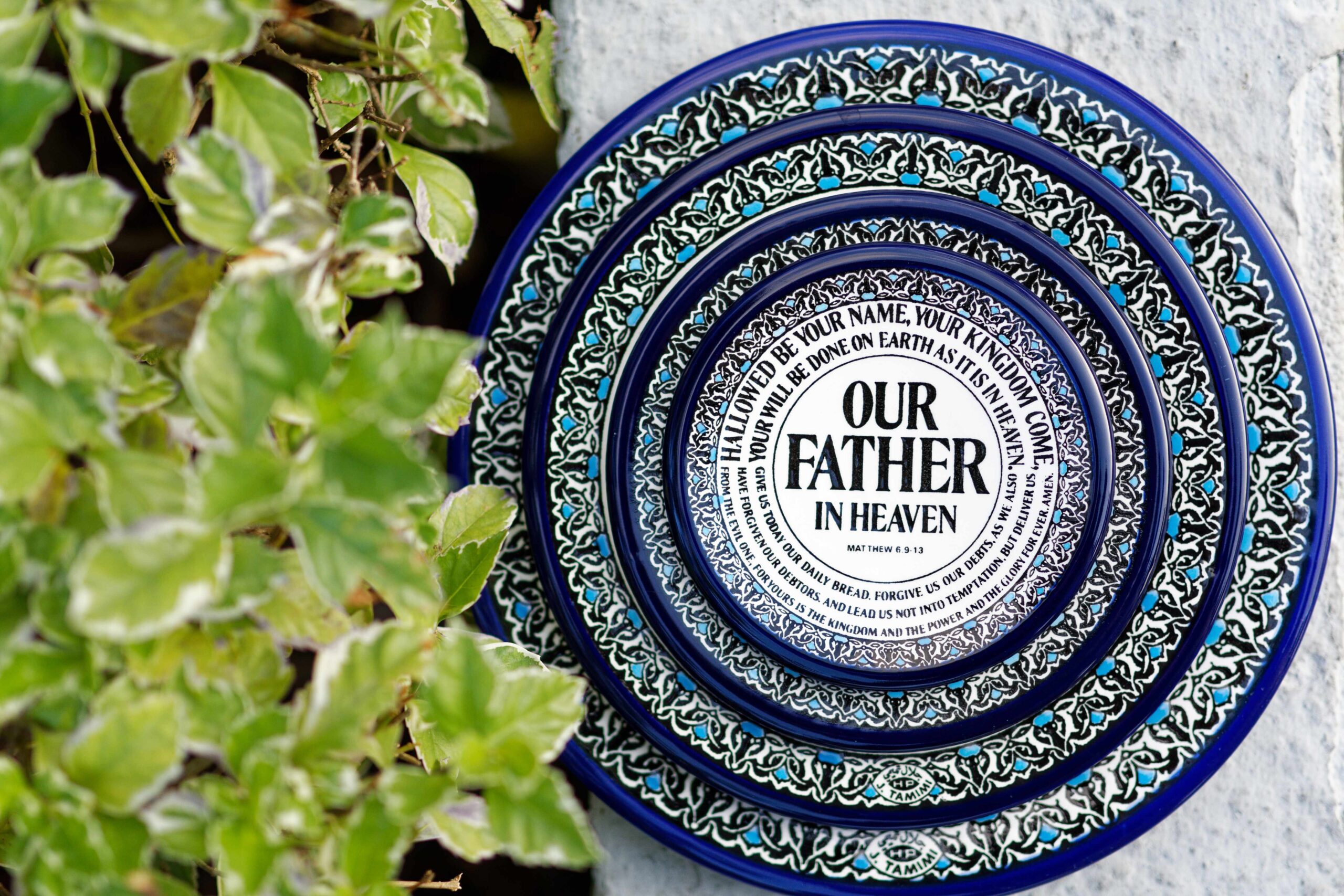 主禱文陶瓷碟 | Lord's Prayer Plate - 和平市集 Peace Bazaar